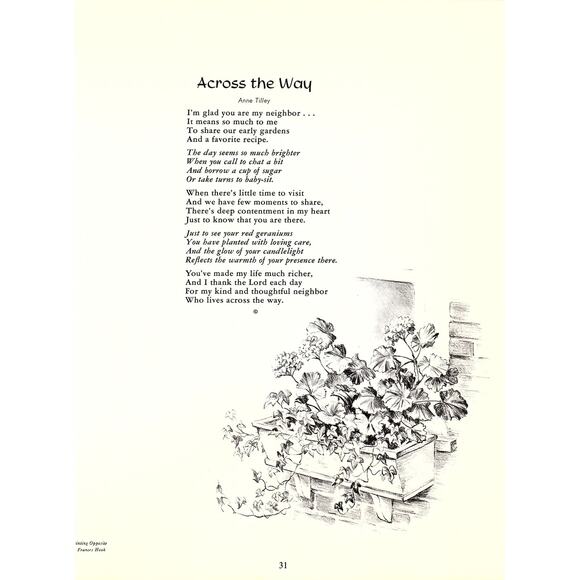 None and/or Unknown | Other | Across The Way Anne Tilley 97s Poem Retro ...